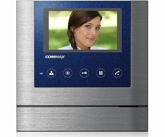 ≡ Commax CDV-43M Metalo синий 4.3" цветной CVBS видеодомофон купить ...